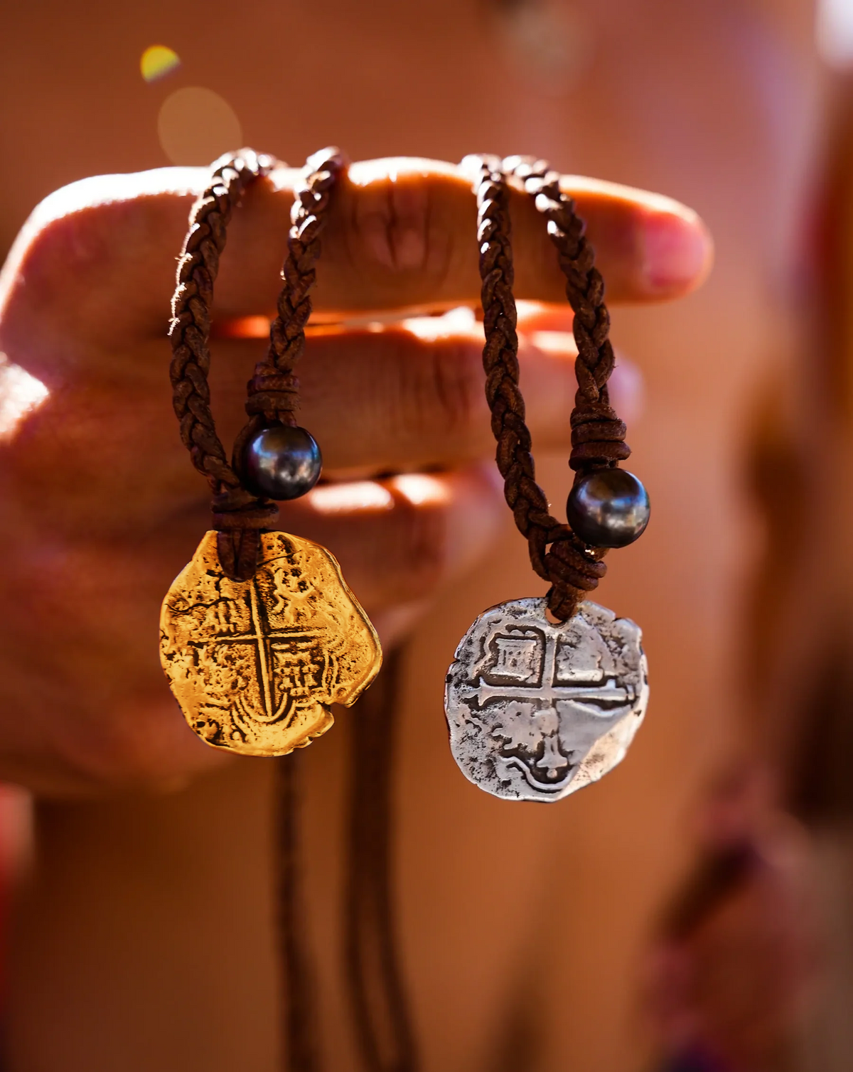 Royale Merchant Handcrafted l 925 Sterling Silver l Authentic Leather